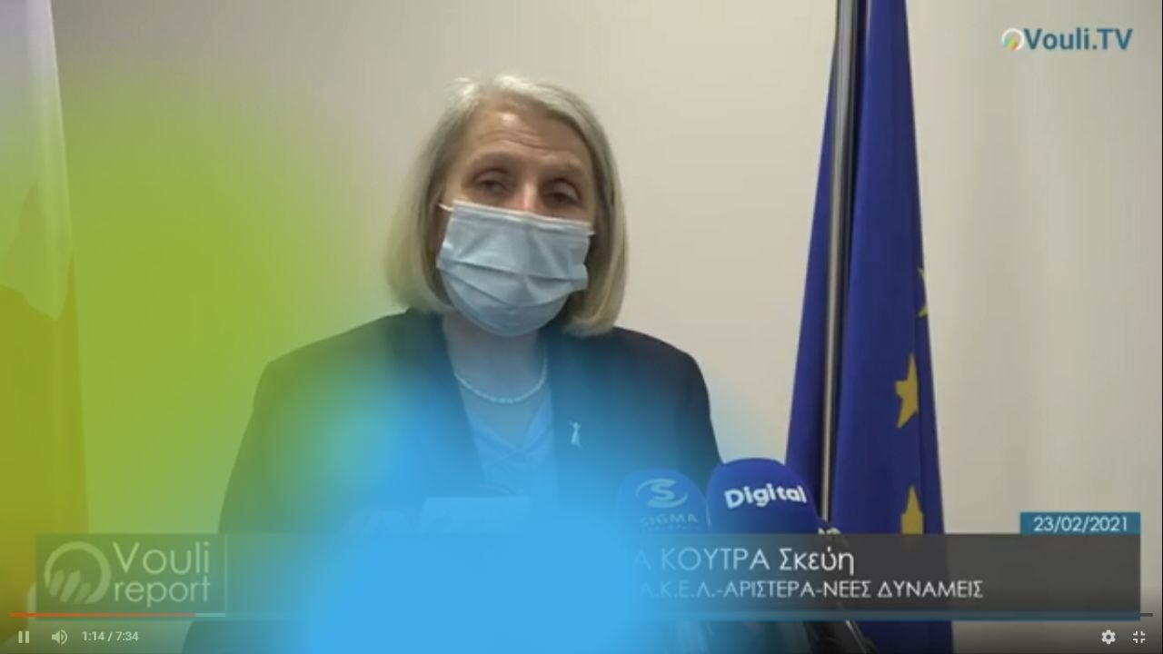 Σκεύη Κούτρα Κουκουμά | Vouli report 23/02/2021 (1) - Vouli TV
