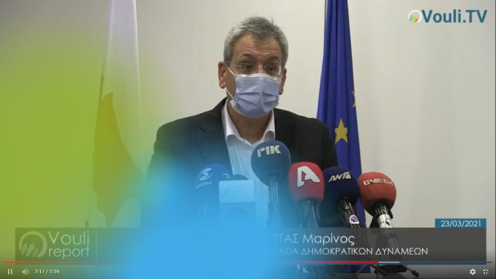 Μαρίνος Μουσιούττας | Vouli report 23/03/2021 - Vouli TV